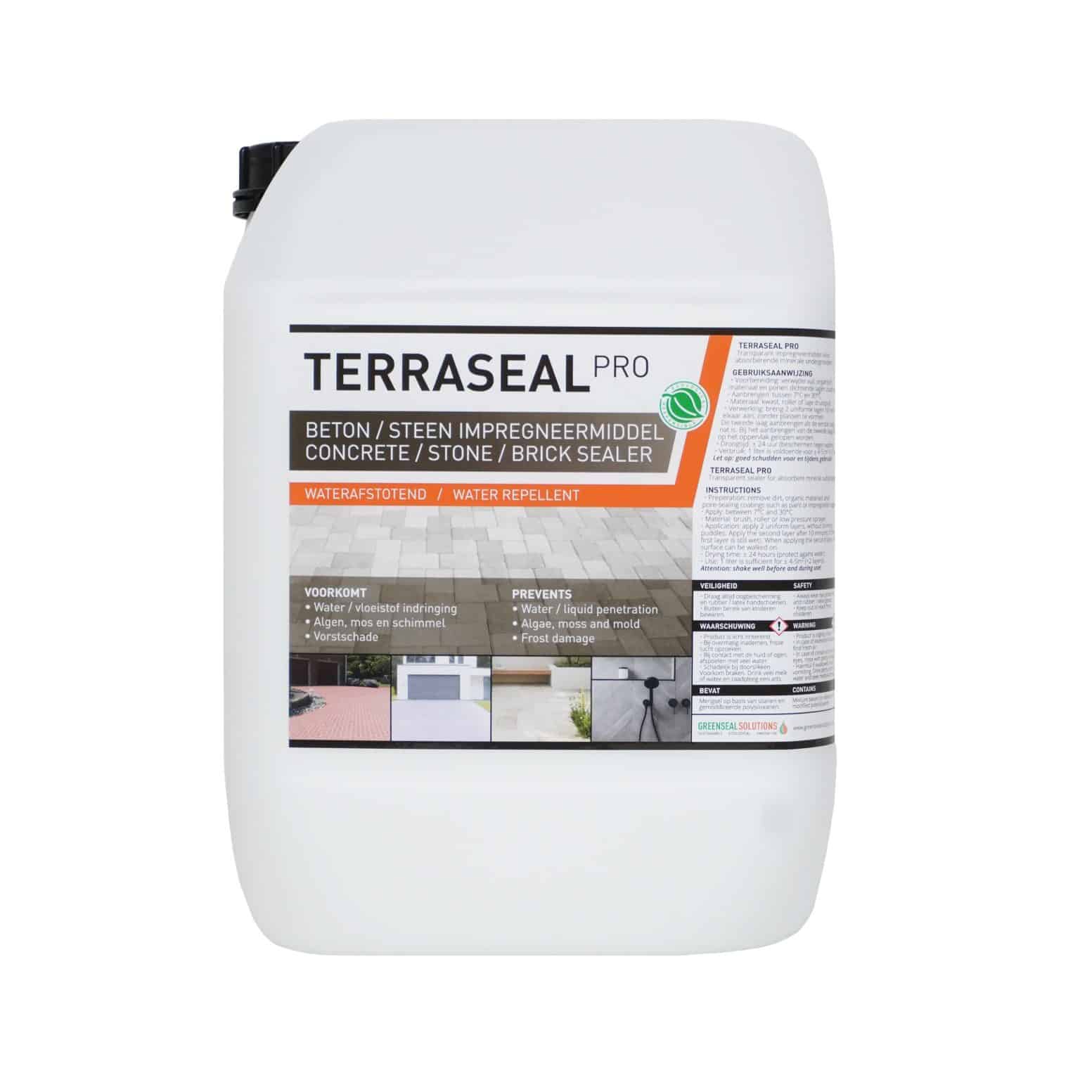Terraseal Pro-beton en steenimpregneermiddel -Waterdicht waterafstotend